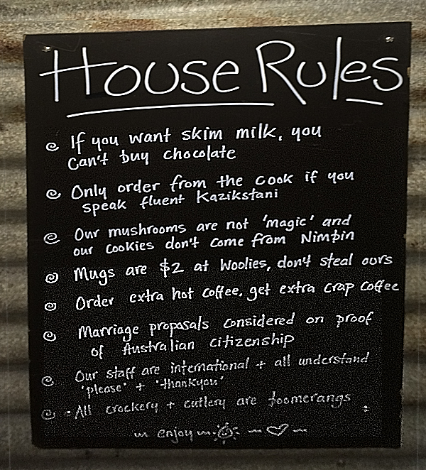 House Rules Byron Style What I Learnt Today House Rules Byron Style What I Learnt Today